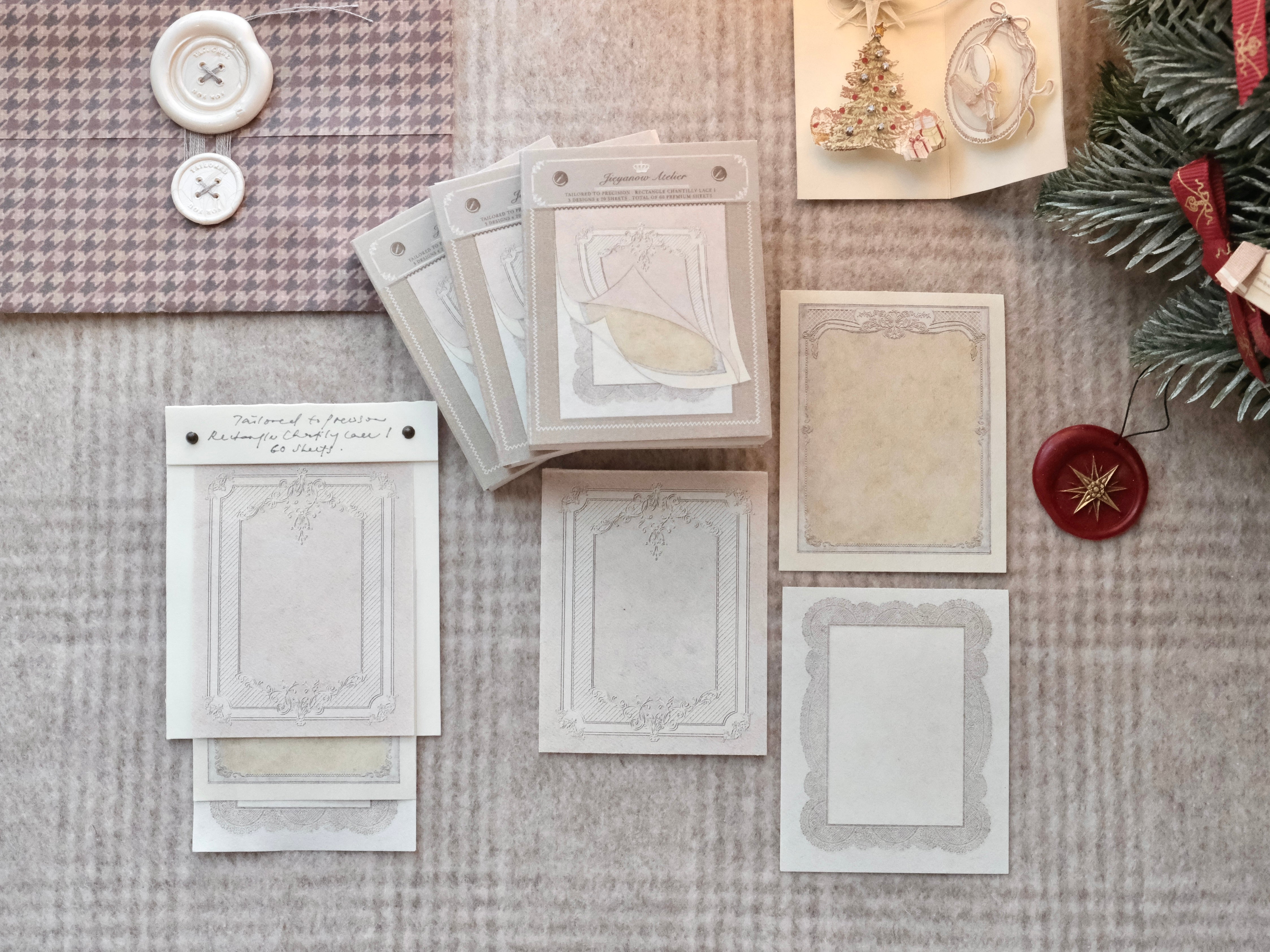 Rectangle Chantilly Lace Memopad – JIEYANOW ATELIER